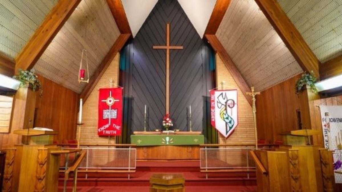 Small Church Sanctuary Interior Designs Winter Church Scene: Christmas